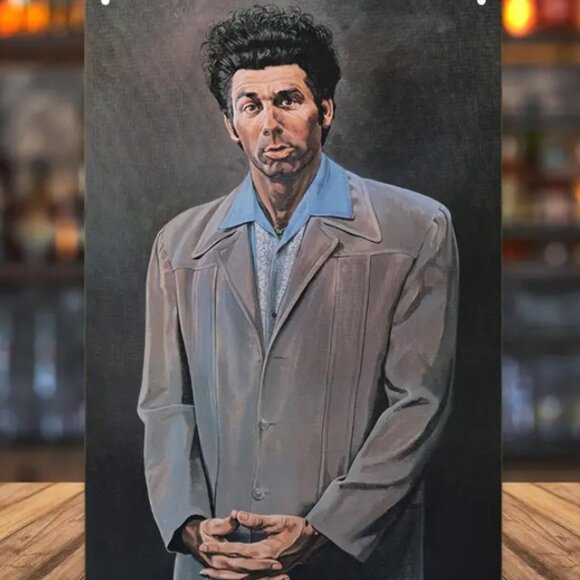 Seinfeld | Accents | Seinfeld The Kramer Painting 8x2 Metal Sign A ...